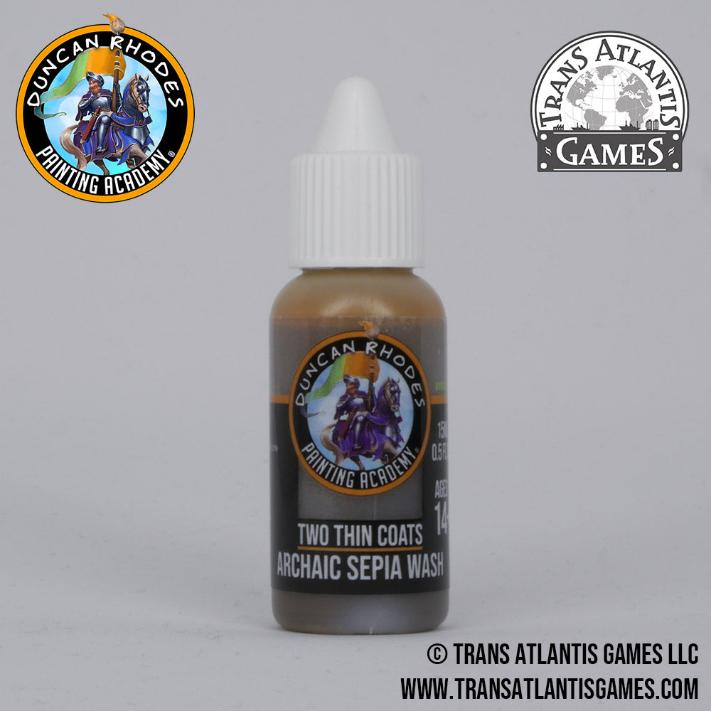 Archaic Sepia Wash 15ml Paint -Two Thin Coats | Maelstrom Games