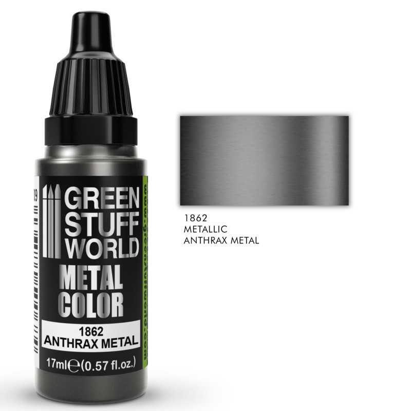 Metallic Paint Anthrax Metal - Green Stuff World | Maelstrom Games